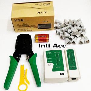 Jual PAKET 4 IN 1 TANG CRIMPING TOOL RJ45 LAN TESTER KONEKTOR RJ45 DAN ...