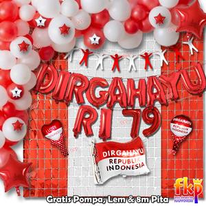 Jual Tersedia FUN KIDS PARTY Paket Dekorasi Dirgahayu Garland Balon HUT ...