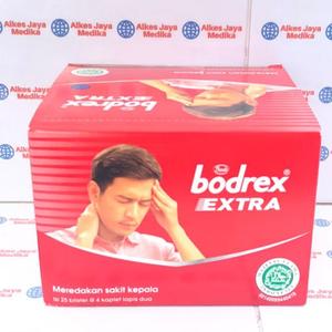 Jual Bodrex Extra Box Isi 25 Strip 4 Tablet - Obat Sakit Kepala dan ...