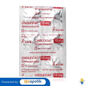 Jual CHOLESTAT 10 MG STRIP 10 KAPLET - Kota Surabaya - Apotek Duta ...
