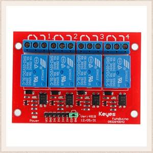 Jual Ready! 4 Channel Relay Module Red 5V High Quality Keyes Brand Mark ...