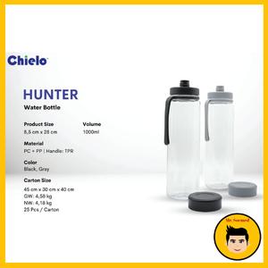 Jual Tumbler Hunter Chielo 1ml 1 Liter Botol Minum Plastik BPA FREE ...