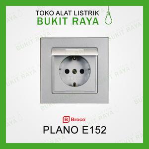 Jual E152 Broco Plano Stop Kontak Tutup Socket Outlet with Hinged Cover - Kab. Bekasi - distro ...