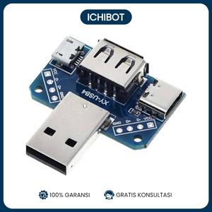 Jual USB Adapter Board - Male to Female, MicroUSB to Header, Type-C 4P ...