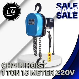 Jual ELECTRIC CHAIN HOIST 1 TON 15 METER 1 PHASE 220V / CHAIN BLOCK ...