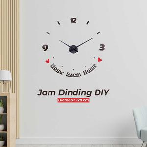 Jual Jam Dinding Besar Tempel Aesthetic Unik DIY Dingding Ruang Tamu ...
