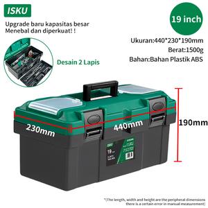 Jual ISKU Tool Box Toolkit Besar 14 15 17 18 19 20 Inch Toolbox Besi ...