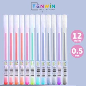 Jual Pulpen/Gelpen 12 Warna Needle Tip 0.5mm -Tenwin - Kuning - Jakarta ...