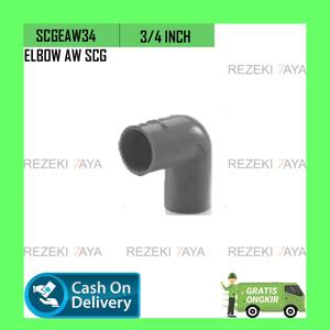 Jual ELBOW AW 3/4 INCH FITTING PIPA AIR PVC SCG SAMBUNGAN SOKET KNEE 3 ...