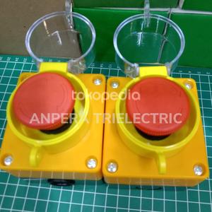 Jual EMERGENCY STOP KOMPLIT BOX & COVER PROTECTION TOMBOL DARURAT 1NO ...