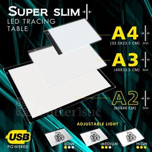 Jual A4 A3 Led Tracing Board, Light Bearing Drawing Tracing Board ...