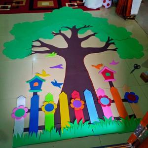 Jual 1 Set Pohon Literasi JUMBO ( Lebar 1.8 m x tinggi 2.5 m) Hiasan ...