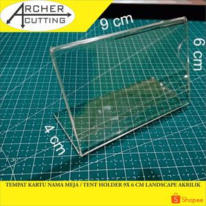 Jual papan nama meja /tent card holder sign name akrilik tipe L ...
