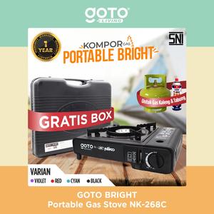 Promo Goto Bright Kompor Gas Stove Portable Camping BBQ Outdoor 1 Tungku - CYAN - Kota Tangerang ...