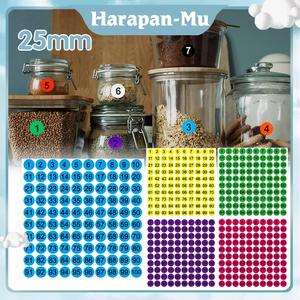 Jual 5 Lembar Sticker Dot Sticker Angka Nomor Sticker Basic Small ...