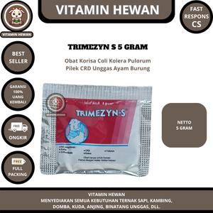 Jual TRIMEZYN S 5 GRAM - Obat Korisa Coli Kolera Pulorum Pilek CRD ...