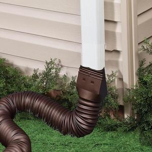 Jual Plastic Telescopic Downpipe Rain Gutter Drainage Outdoor Plastic ...