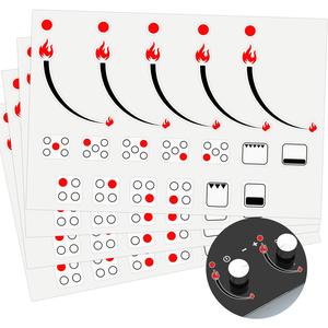 Jual (IMPORT) 2 Sheet Flame Indicating Stickers Flame Indicators Ring ...