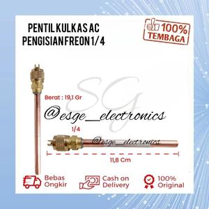 Promo PENTIL KULKAS PENTIL PENGISIAN FREON FREEZER SHOWCASE AC 1/4 ...