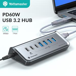 Jual Yottamaster USB 10Gbps HUB Fast Charging 60W USB 3.2 Dock Station ...