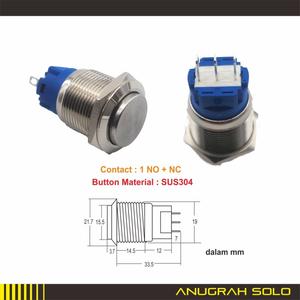 Jual Metal Push Button Pushbutton Tombol Tekan Push ON 12mm 16mm 19mm 22mm - Kota Bandung ...