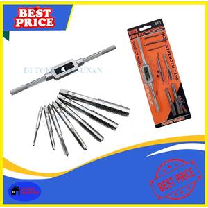 Jual HAND TAP SET M3-M12 FREED HAND TAP TOOLS PEMBUAT LUBANG DRAT DALAM ...