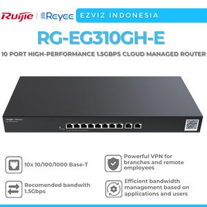 Jual RUIJIE REYEE RG-EG310GH-E 10 PORT HIGH-PERFORMANCE 1.5GBPS CLOUD MANAGED ROUTER - Jakarta ...