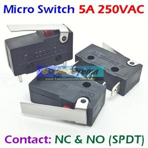 Jual Micro Limit Switch Saklar Kecil 3 Pin Gagang 5A 250v AC Bisa NO NC - Kab. Bandung ...