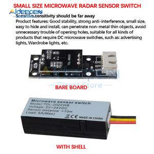 Jual 5V 12V 24V 5A Microwave Radar Sensor Switch Radar Sensor Module ...