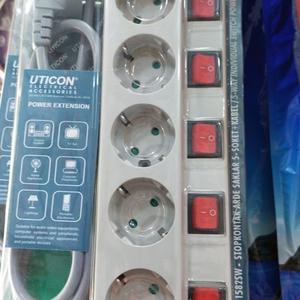 Jual UTICON STOP KONTAK 3,4,5,6 LUBANG + KABEL MASING MASING SAKLAR | Asli - 2 Lubang - Jakarta ...