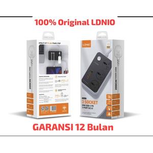 Jual LDNIO SC3412 stop kontak 3 lubang 3Usb + 1 port PD USB-C fast charging | Asli - Jakarta ...