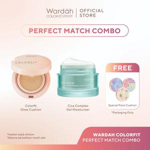 Promo [BUY 2 GET 3] Wardah Colorfit Perfect Glow Cushion x Wardah Cica ...