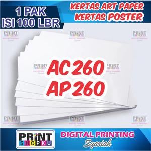 Jual KERTAS AP260 KERTAS ART PAPER 260 KERTAS ART CARTON 260 KERTAS ...