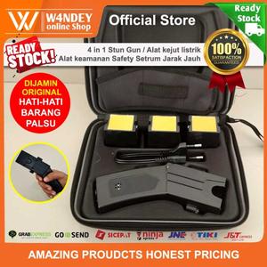 Jual 4in1 STUN GUN ALAT KEJUT LISTRIK SETRUM JARAK JAUH / STUNS GUNS ...