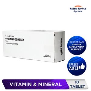 Jual VITAMIN B COMPLEX STRIP 10 TABLET KIMIA FARMA - Kota Balikpapan ...
