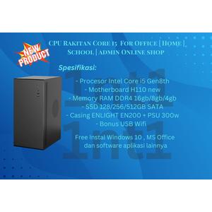Jual PC Rakitan Intel Core i5 8400 Gen 8 For Office Home Olshop CPU ...