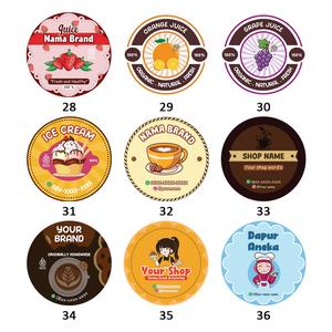 Jual CETAK STIKER LABEL KEMASAN / STICKER CUSTOM BULAT LOGO LABEL ...