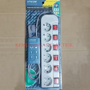 Jual STOP KONTAK ARDE UTICON 6 LUBANG ST 1682 SW + SAKLAR / COLOKAN ...
