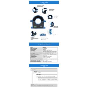 Jual AC/DC Split Hall Open Loop Current Sensor Transmitter 4-20mA 0 ...