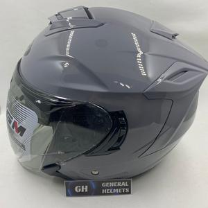 Jual HELM GM FURY SOLID DIM GREY GLOSSY DOUBLE VISOR HALF FACE - L - Kab. Bogor - General ...