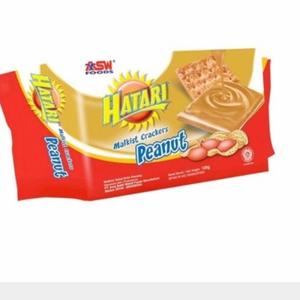 Jual ready makanan ringan wafer hatari malkis peanut crakers 120gr ...