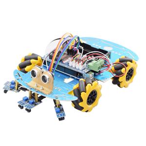 Jual Line Tracking Obstacle Avoidance Smart Mecanum Wheel Robot Car Kit ...