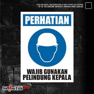 Jual X2 Wskim-015 Stiker Safety Sign Sticker Rambu Keselamatan Kerja K3 ...
