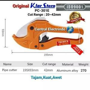 Jual NEW Tang Potong Pipa PVC KlarStern PC-301E Pipe Cutter Otomatis ...