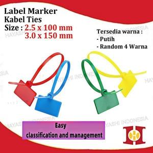 Jual PRODUK TERBARU!! Kabel Tis Tie Ties Cable Label Maker Marker Name ...