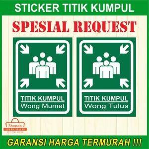 Jual TITIK KUMPUL WONG MUMET TULUS - STICKER TULUS, 20X30 - Kota ...