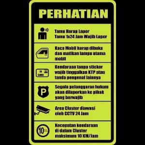 Jual Kebiasaan. Rambu Informasi Penasihat Atau Papan Nama Ukuran 80X100 ...