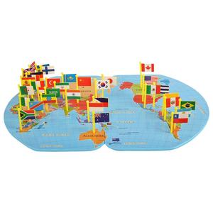 Jual Map Of the Wolrd National Flag/ Peta dunia dengan bendera/ Bahasa ...