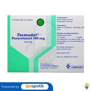 Jual FARMADOL 500 MG BOX 100 TABLET - Jakarta Utara - Apotek Rapha ...