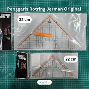 Jual Penggaris Segitiga ROTRING 22cm ROTRING 32cm Penggaris Rotring ...